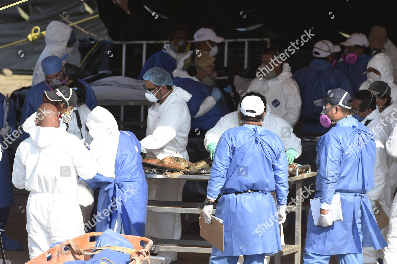 Coroners Seen During Exhumation Bodies Found Editorial Stock Photo ...