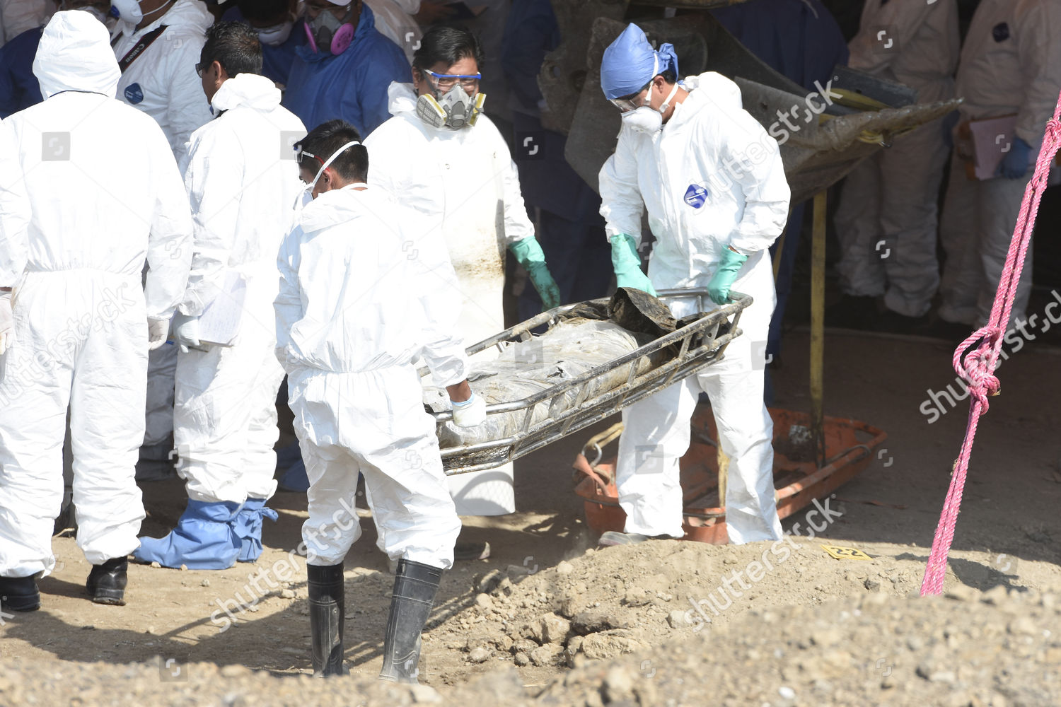 Coroners Seen During Exhumation Bodies Found Editorial Stock Photo ...