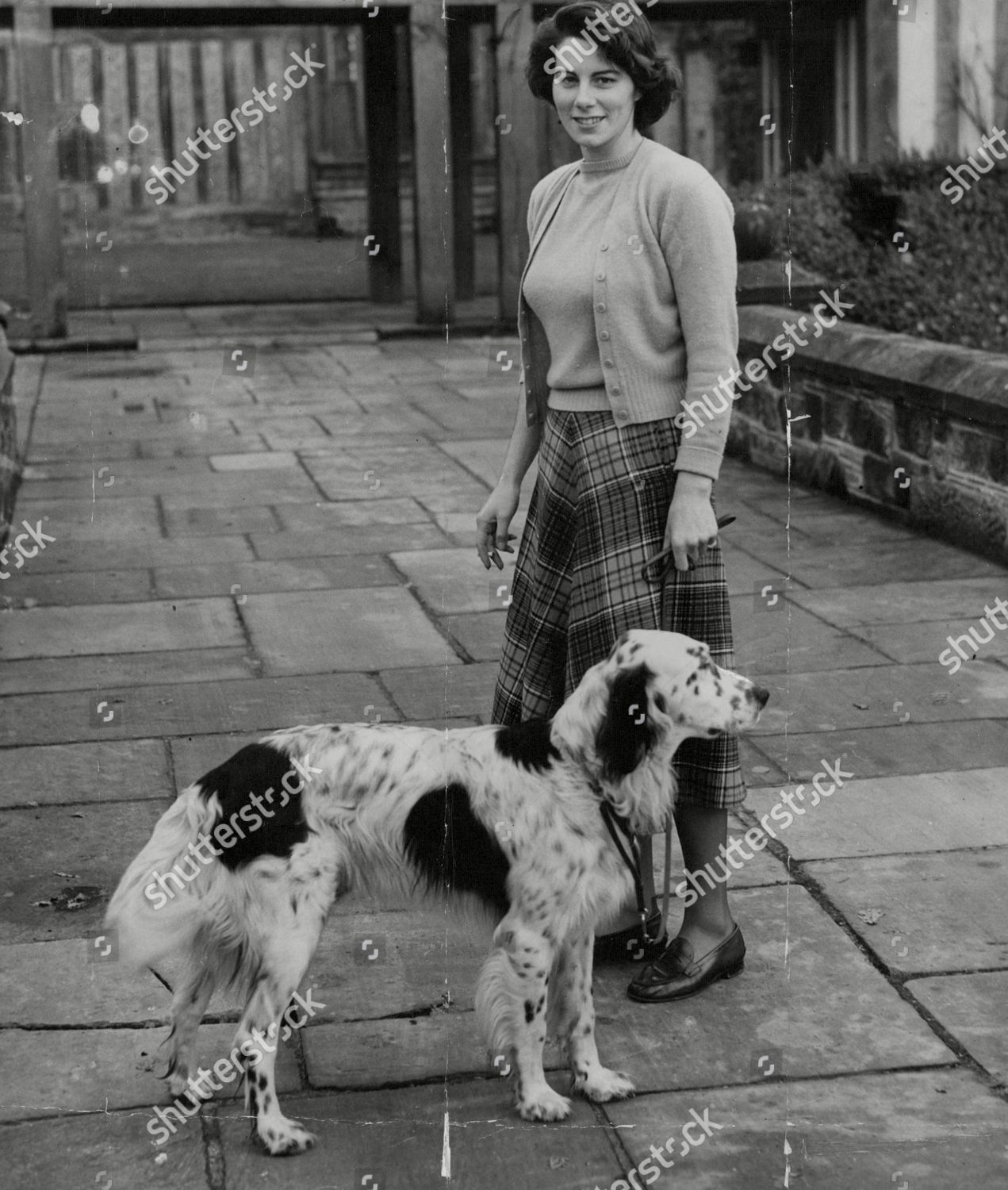 Miss Fiona Anderson Her Dog She Editorial Stock Photo - Stock Image ...