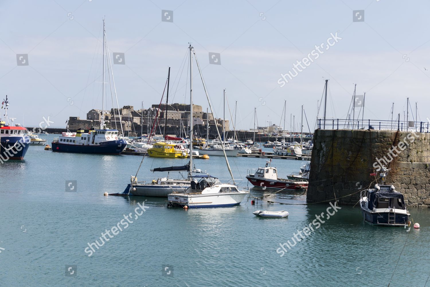 Part Victoria Marina Castle Cornet St Editorial Stock Photo - Stock ...