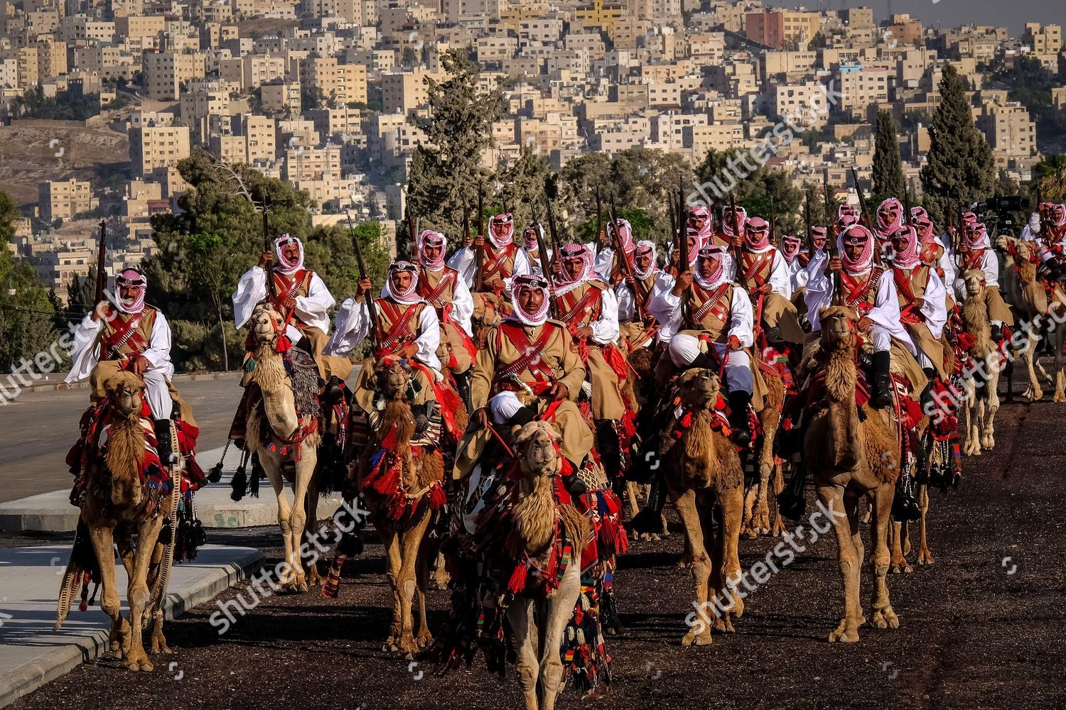 Jordanian Military Units Parade Celebration 100year Editorial Stock ...