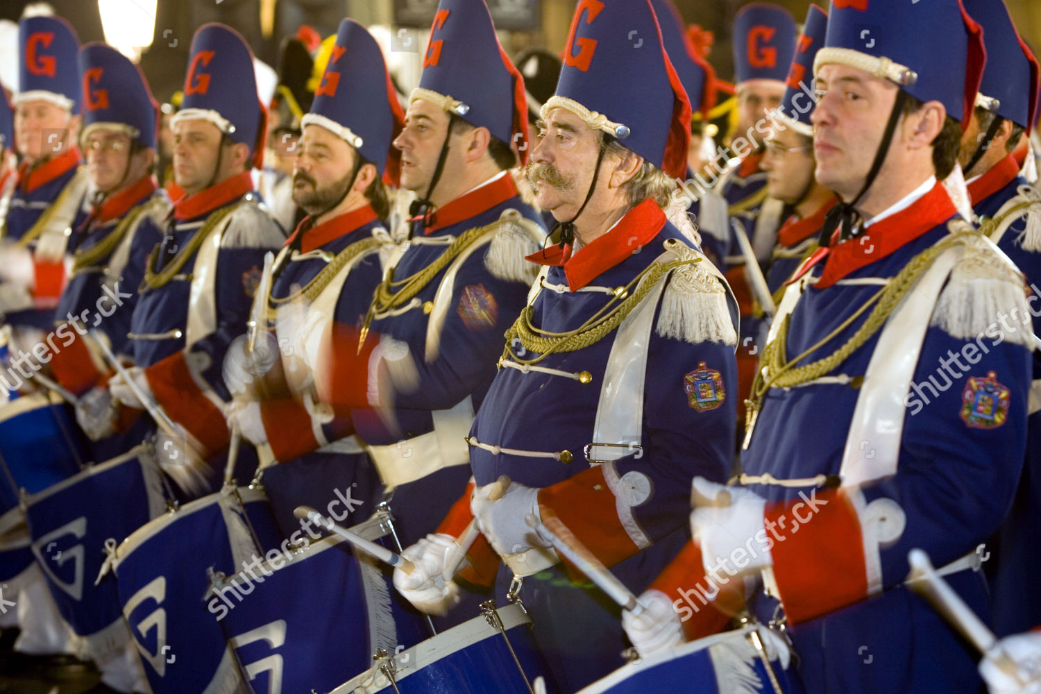 Basque Men Wearing Traditional Military Uniforms Editorial Stock Photo ...