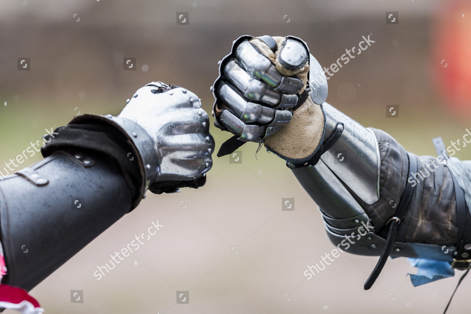 Two Knights Fist Pump Eachother Before Editorial Stock Photo - Stock ...