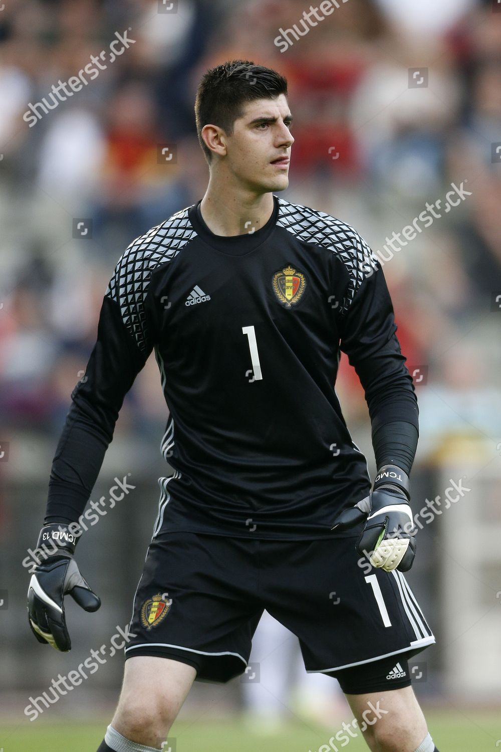 Thibaut Courtois Belgium During International Friendly Editorial Stock ...