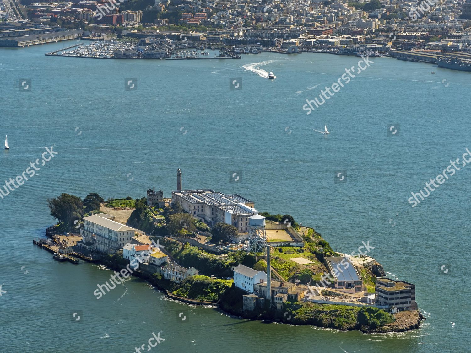 Aerial View Alcatraz Alcatraz Prison Island Editorial Stock Photo ...