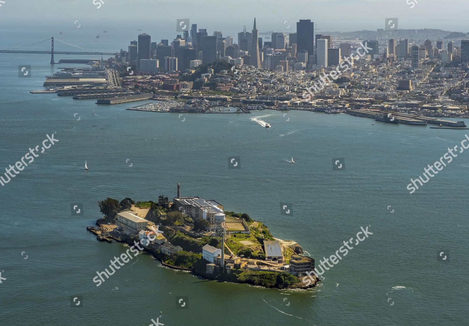 Aerial View Alcatraz Alcatraz Prison Island Editorial Stock Photo ...