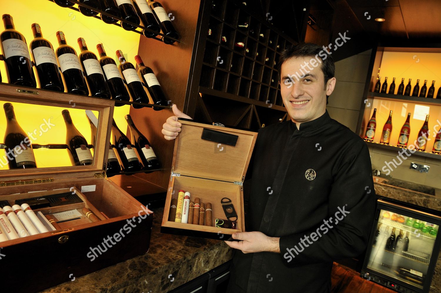 Model Released Waiter Holding Box Cigars Editorial Stock Photo - Stock ...