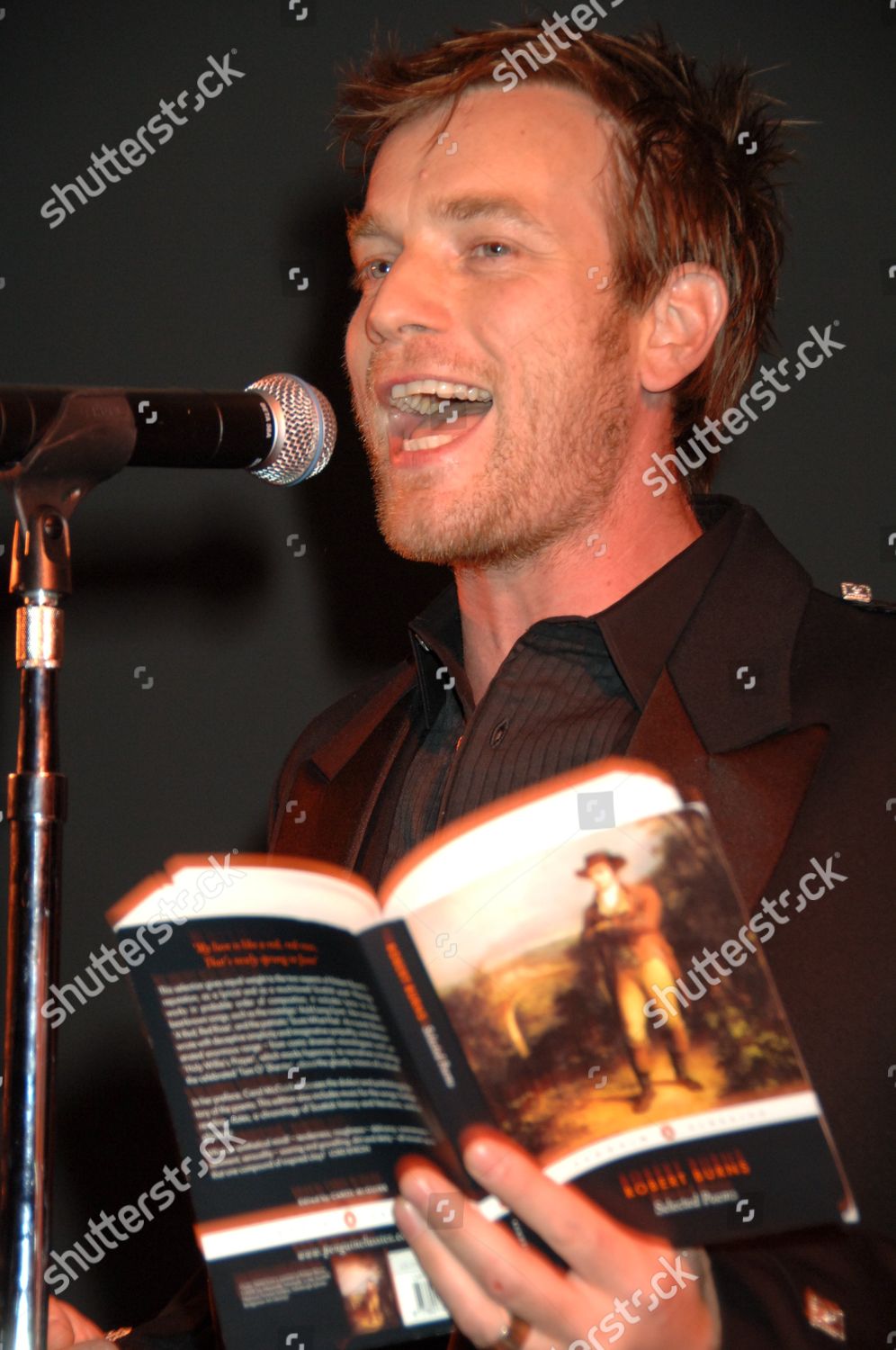 Ewan Mcgregor Reading Robert Burns Editorial Stock Photo - Stock Image ...