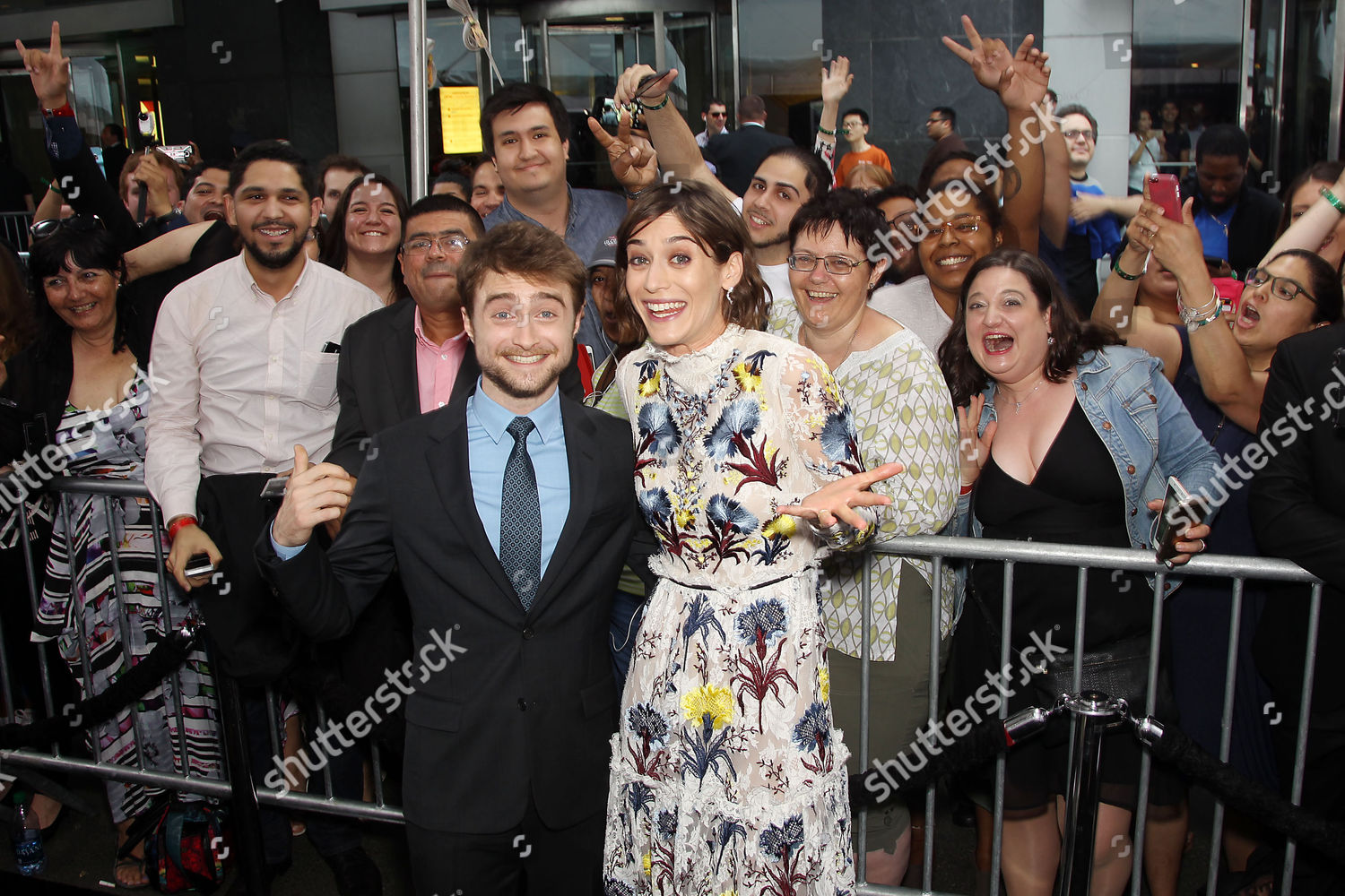 Daniel Radcliffe Lizzy Caplan Fans Editorial Stock Photo - Stock Image ...