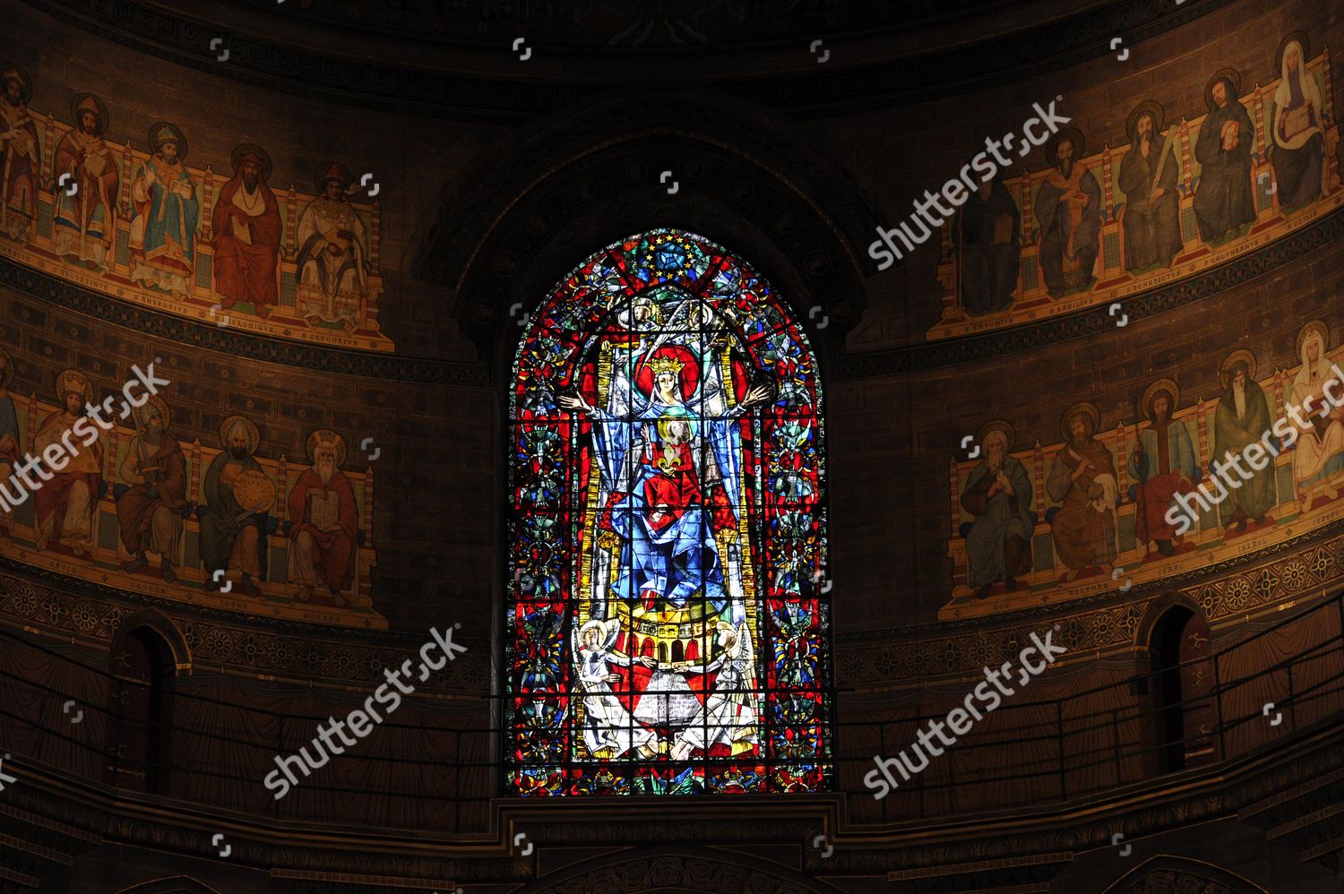 Romanesque Choir Apse Fresco Neobyzantine Style Editorial Stock Photo ...