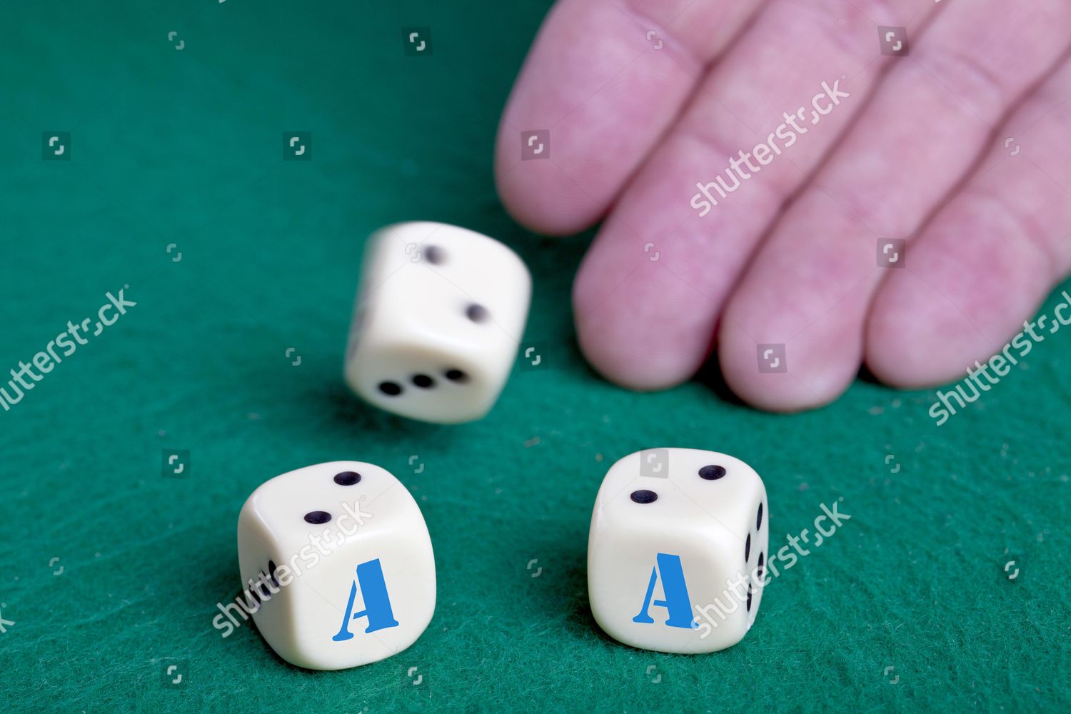 Model Released Dice Letter Cast Symbolic Editorial Stock Photo - Stock ...