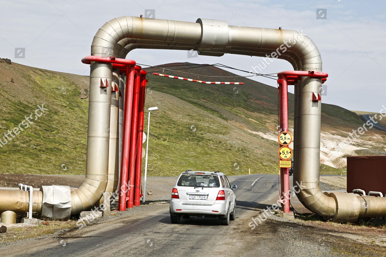 Road Underneath Bridge Pipes Pipelines Carrying Editorial Stock Photo ...