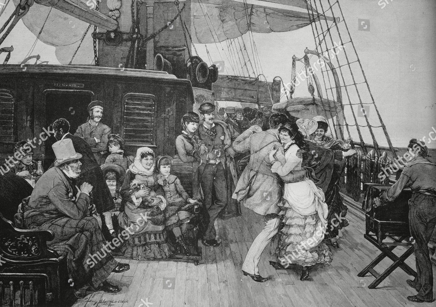 Ball On Board Sailing Ship Historical Editorial Stock Photo - Stock ...