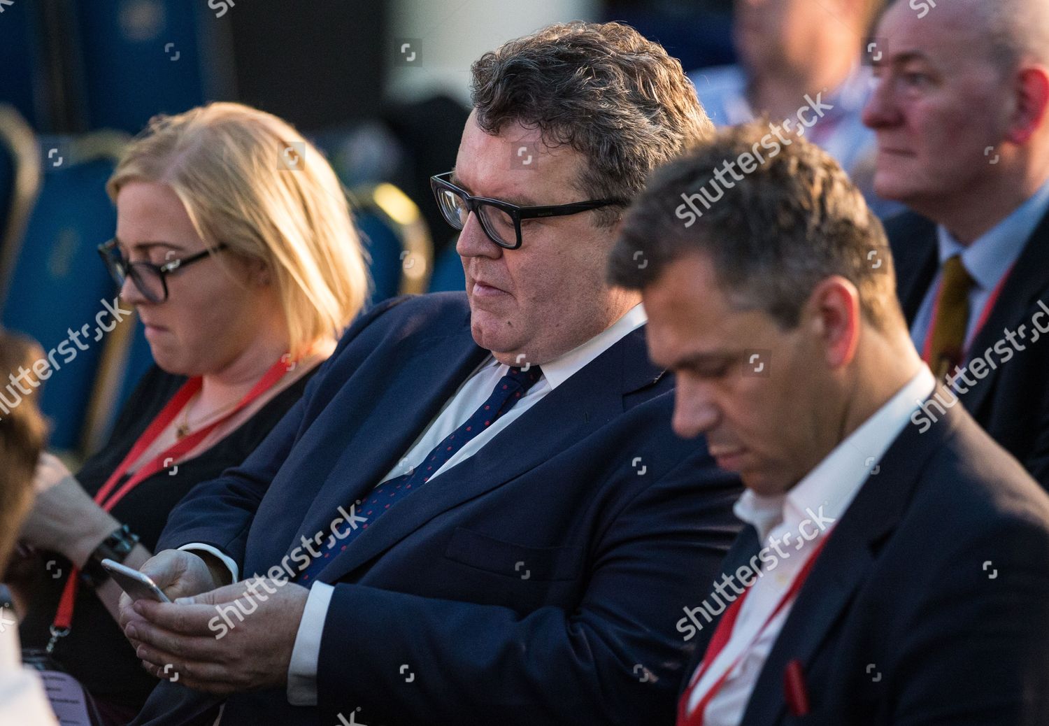 Tom Watson Mp Checking His Phone Editorial Stock Photo - Stock Image ...