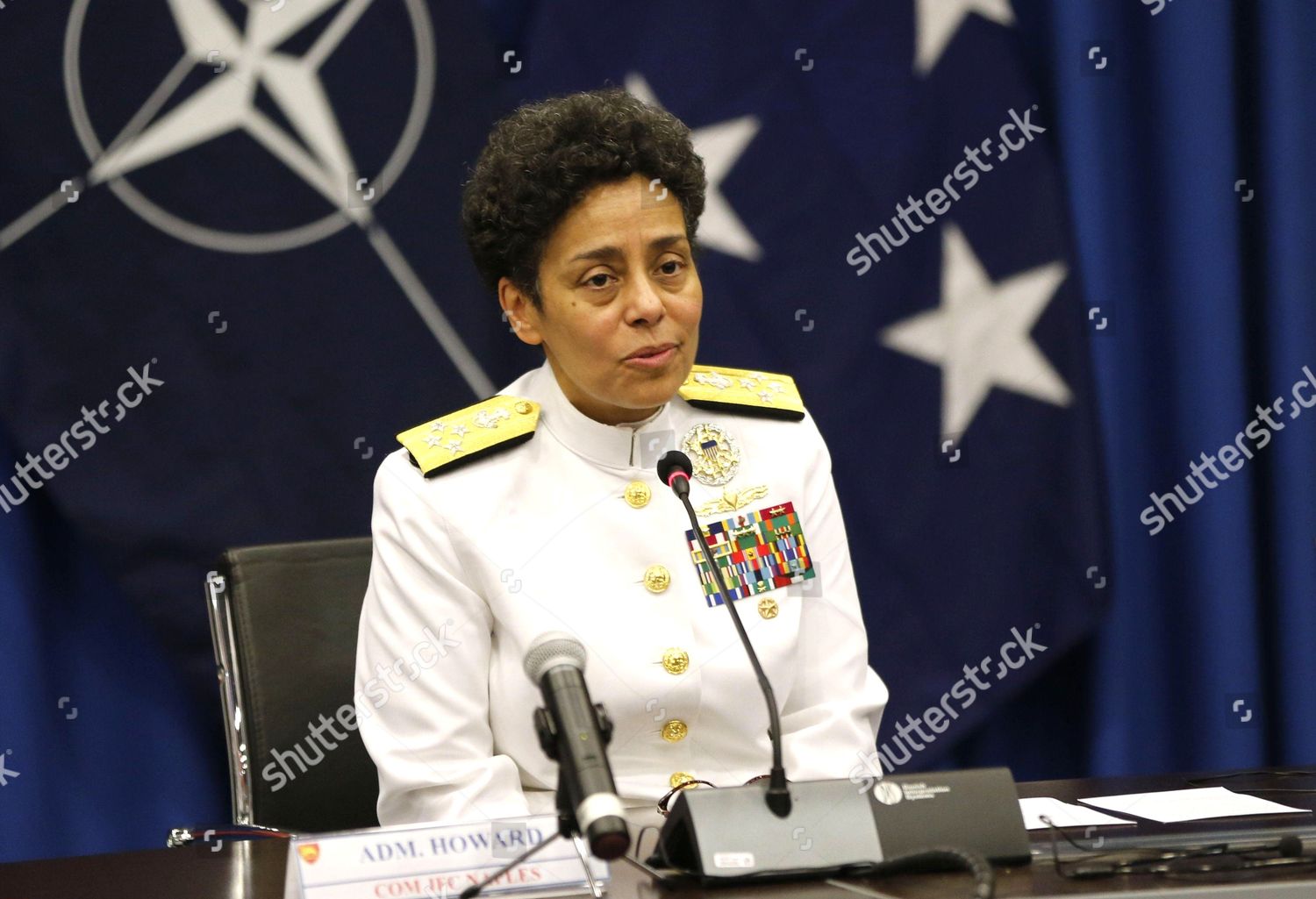 Us Navy Admiral Michele Howard Assumes Editorial Stock Photo - Stock ...