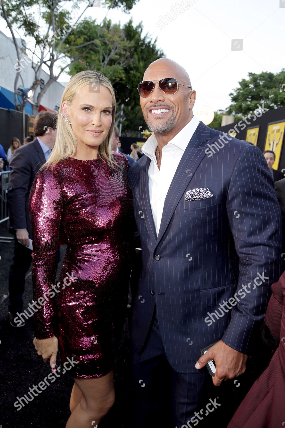 Molly Sims Dwayne Johnson Editorial Stock Photo - Stock Image ...