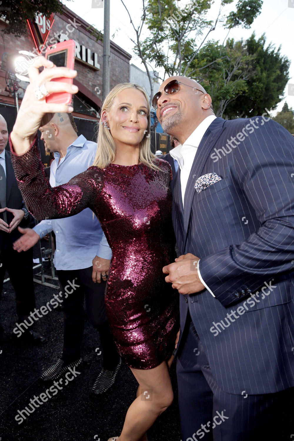 Molly Sims Dwayne Johnson Editorial Stock Photo - Stock Image ...