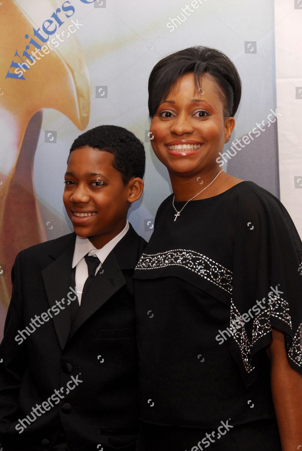Tyler James Williams Mother Angela Editorial Stock Photo - Stock Image ...
