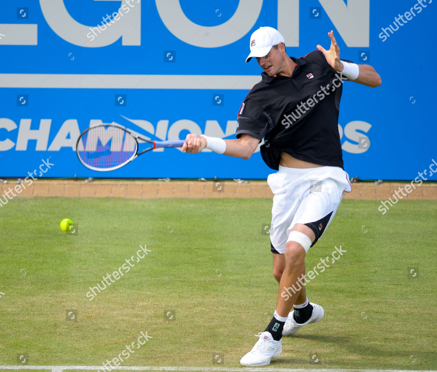 John Isner Usa Action During His Editorial Stock Photo - Stock Image ...