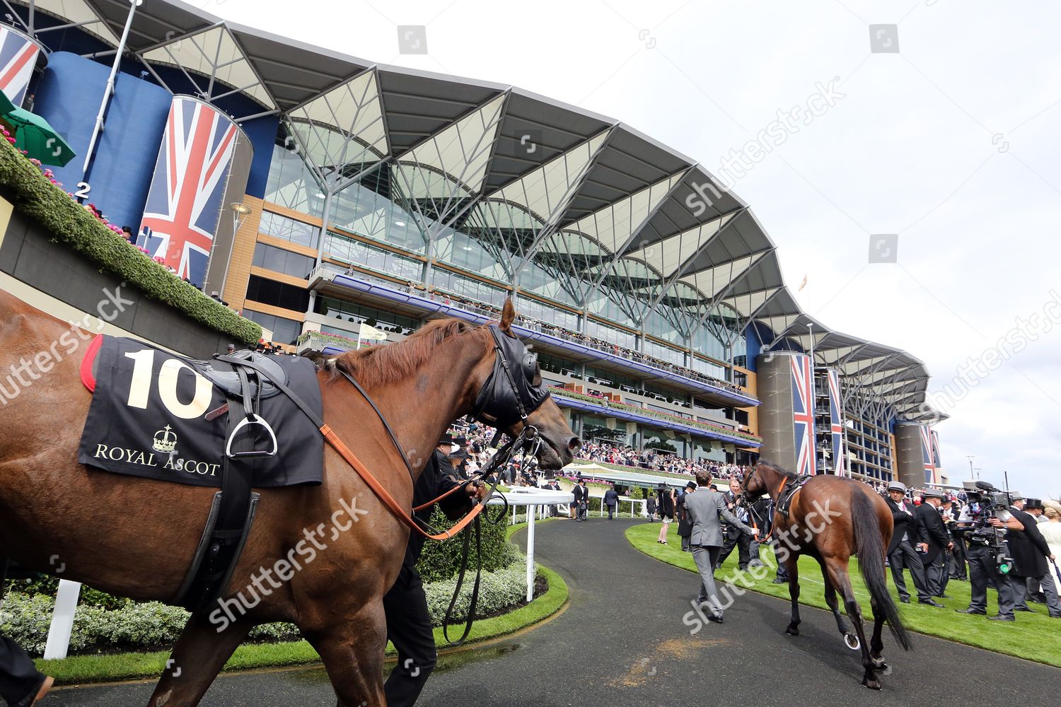 Royal Ascot Gb View Grandstand Parade Editorial Stock Photo - Stock ...