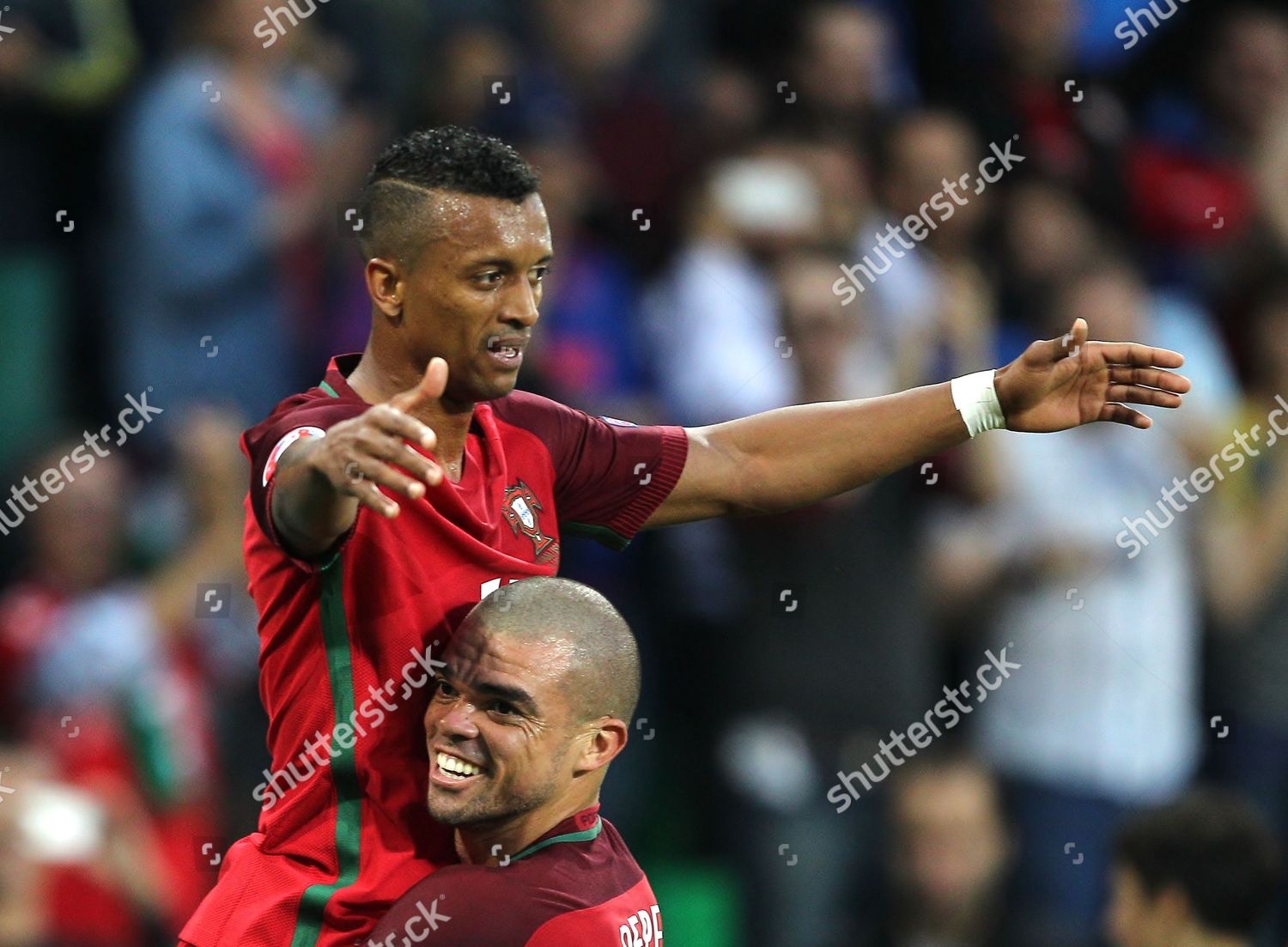 Nani Portugal Celebrates Scoring Opening Goal Editorial Stock Photo ...