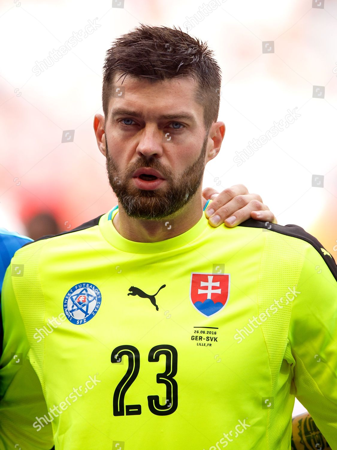 Slovakia Goalkeeper Matus Kozacik During Uefa Editorial Stock Photo ...