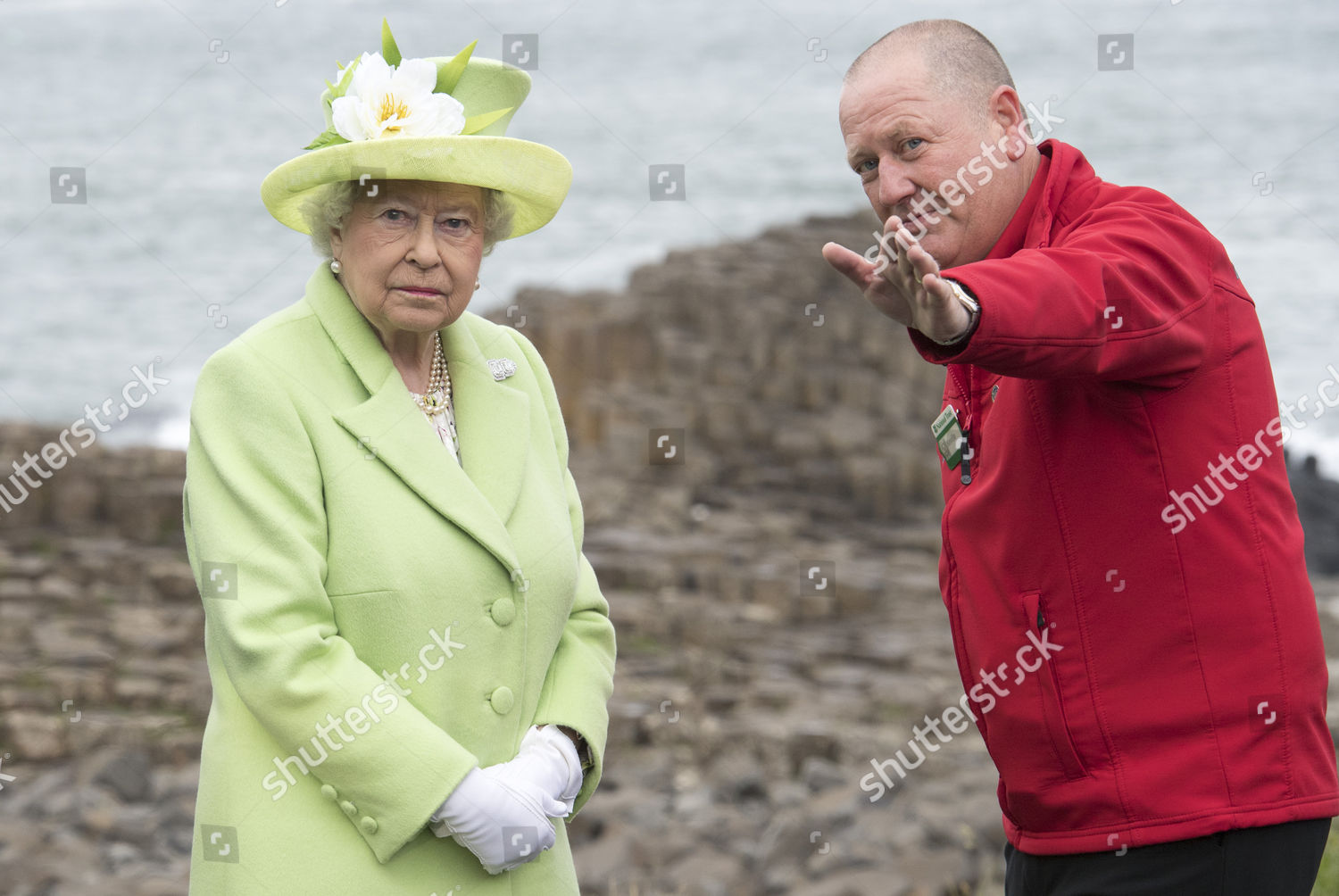 Queen Elizabeth Ii Visits Giants Causeway Editorial Stock Photo - Stock ...