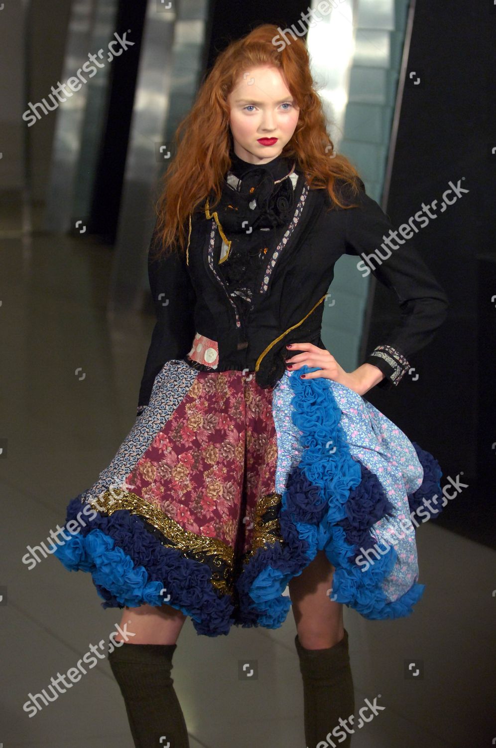 Lily Cole On Catwalk Editorial Stock Photo - Stock Image | Shutterstock