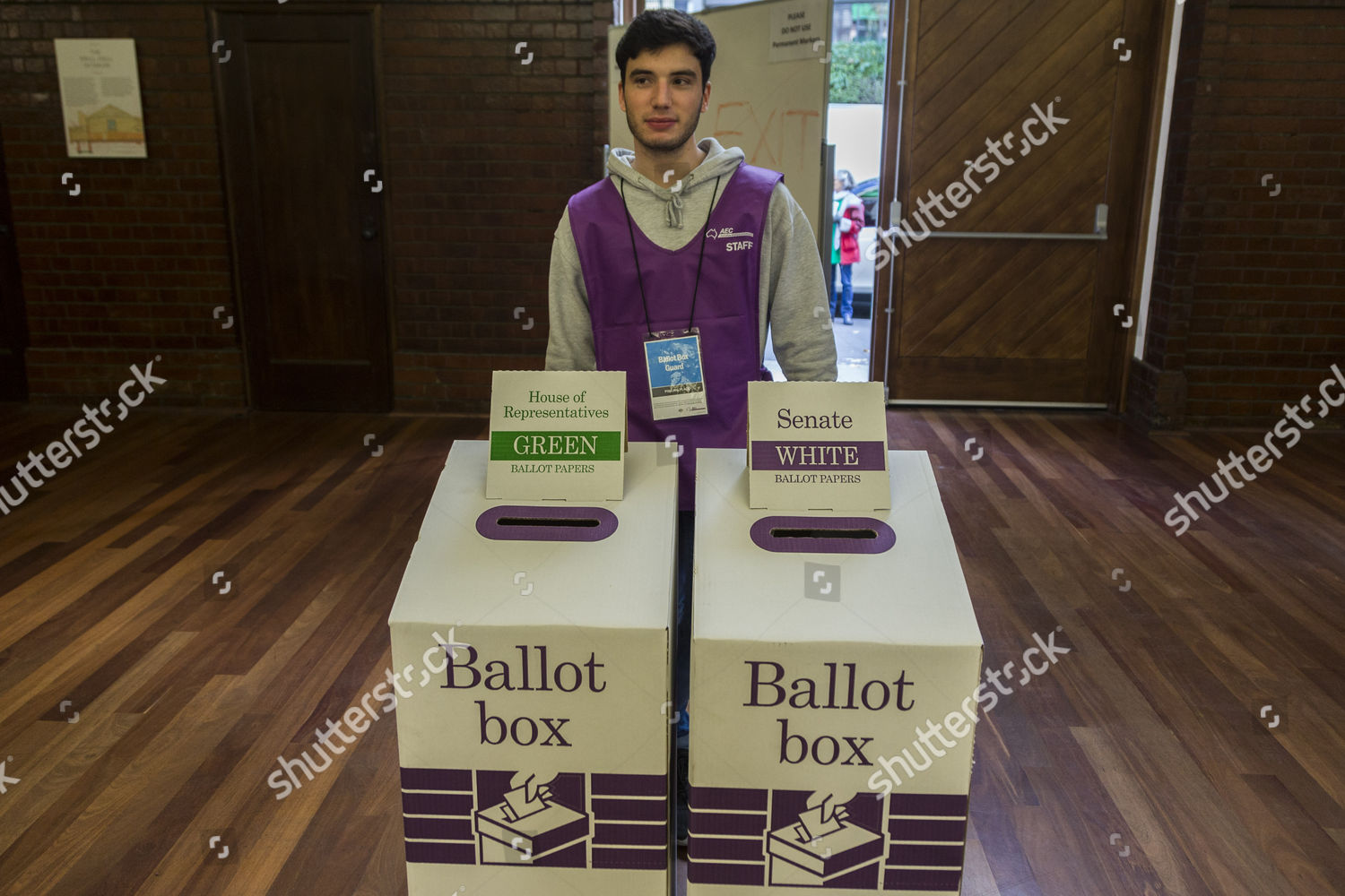 Volutes Aec Stands Front Two Ballot Editorial Stock Photo - Stock Image ...