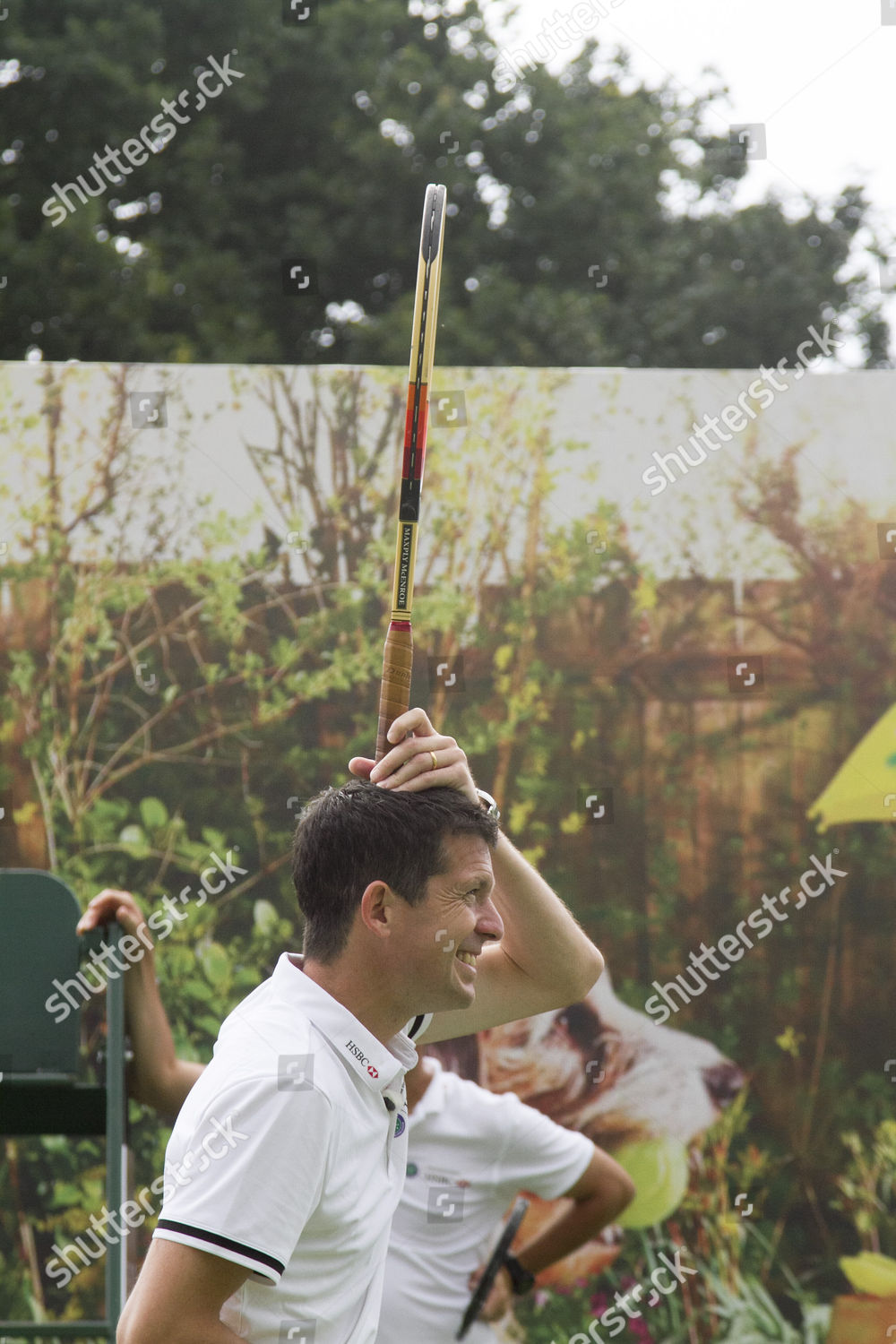 Tim Henman Balances Tennis Racket On Editorial Stock Photo - Stock ...
