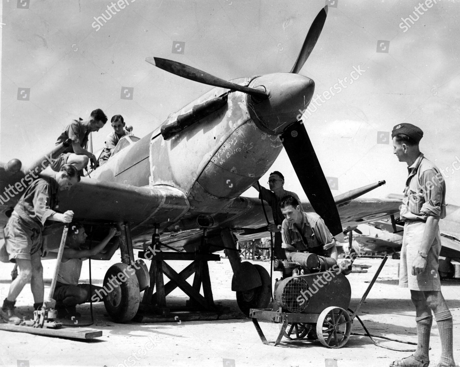 Raf Vickers Armstrong Supermarine Spitfire Mk Editorial Stock Photo ...