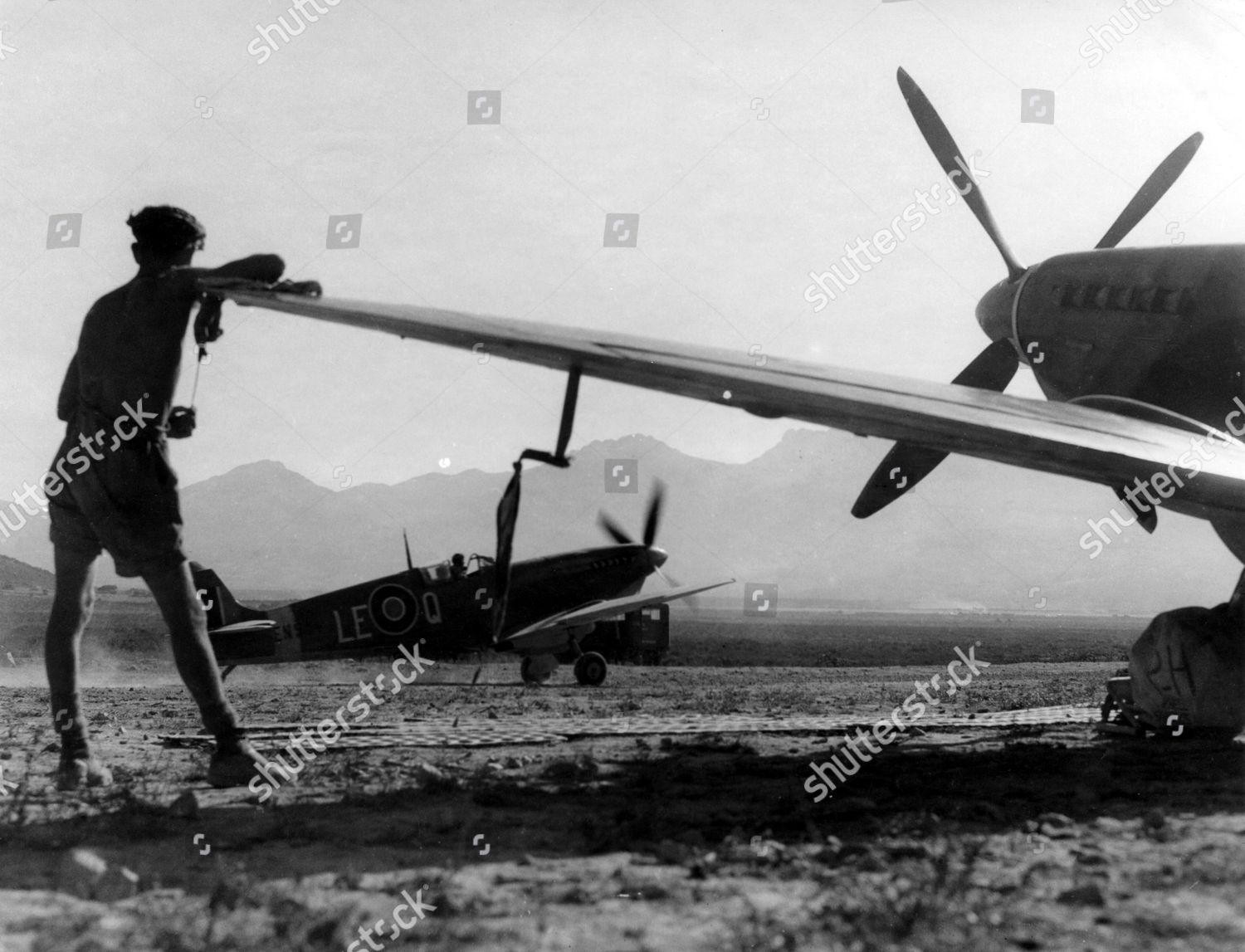 Raf Vickers Armstrong Supermarine Spitfire Mk Editorial Stock Photo ...