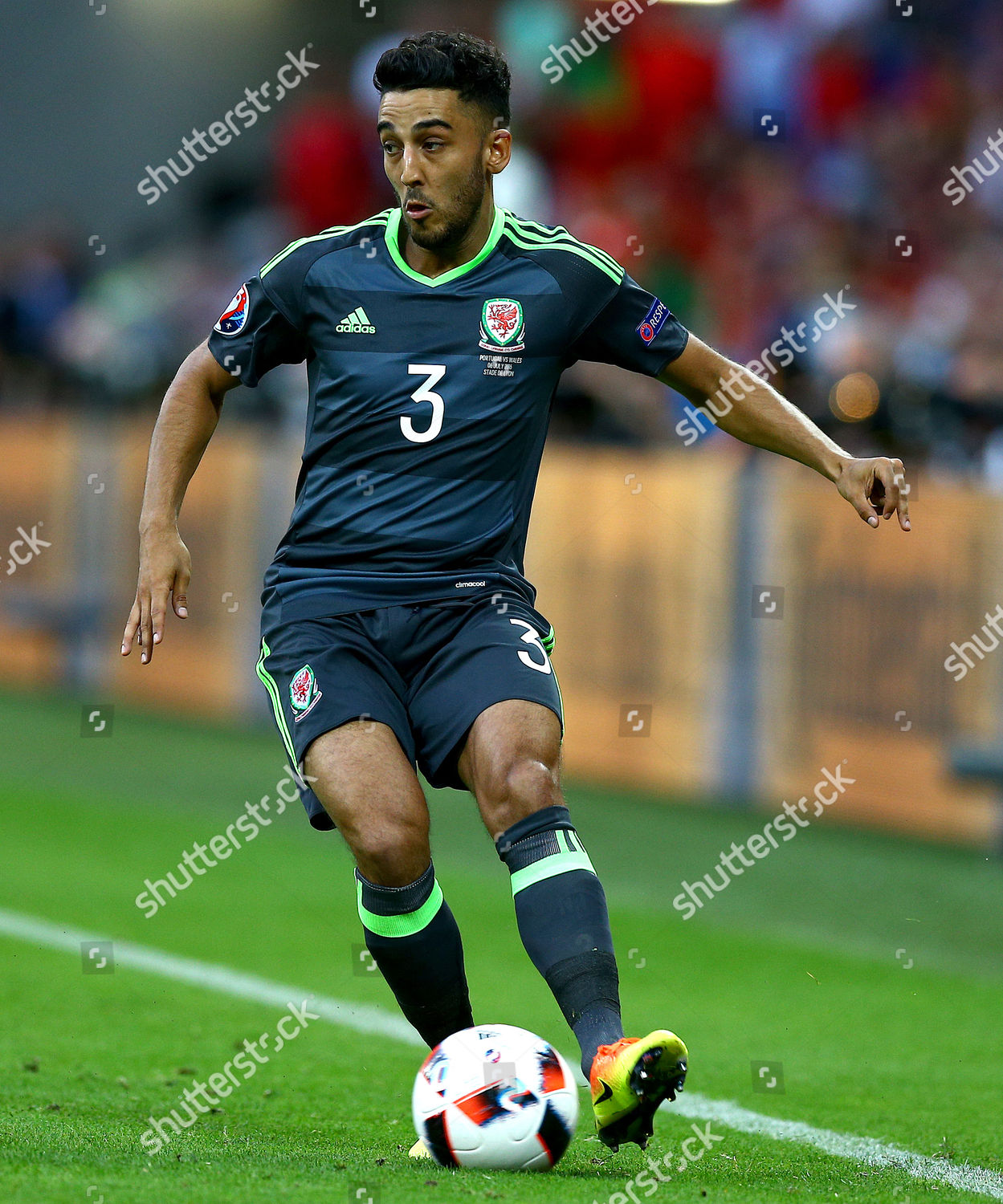 Neil Taylor Wales During Uefa Euro Editorial Stock Photo - Stock Image ...