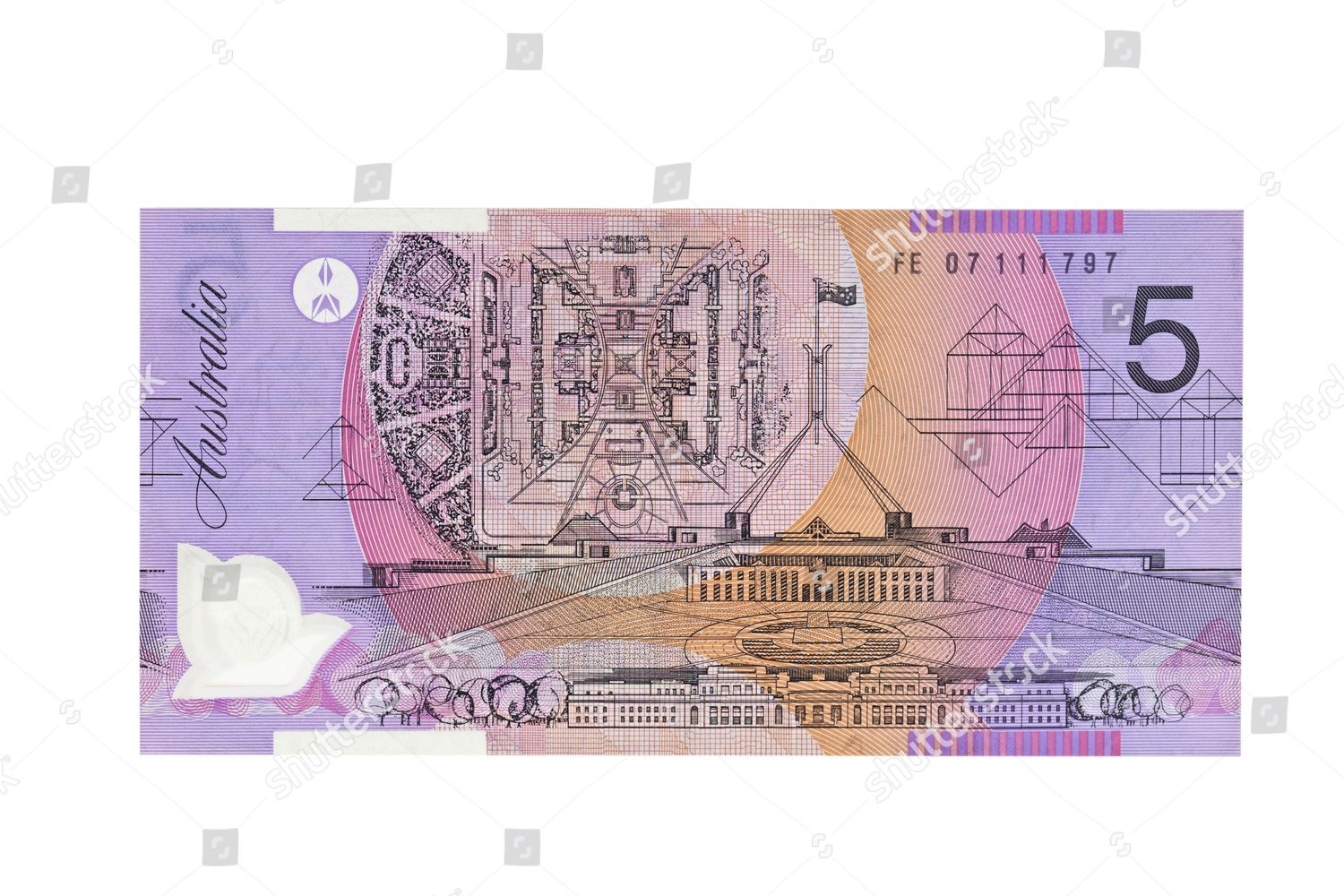 Australian Five Dollar Banknote Editorial Stock Photo - Stock Image ...