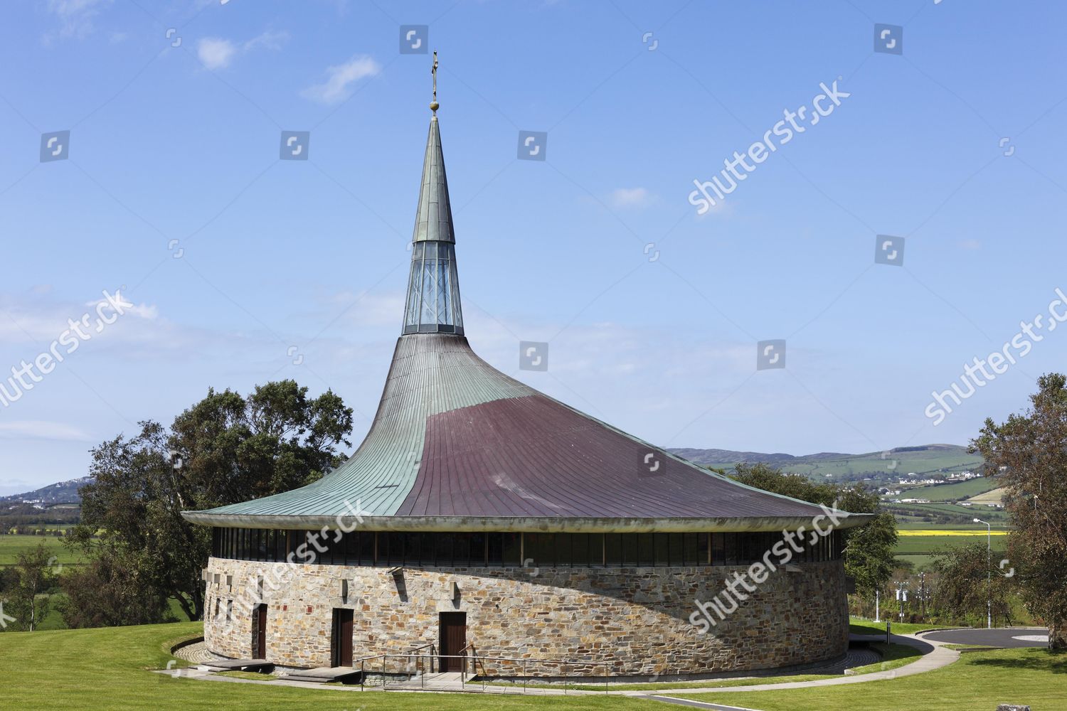 Burt Church Near Ring Fort Grianan Editorial Stock Photo - Stock Image ...