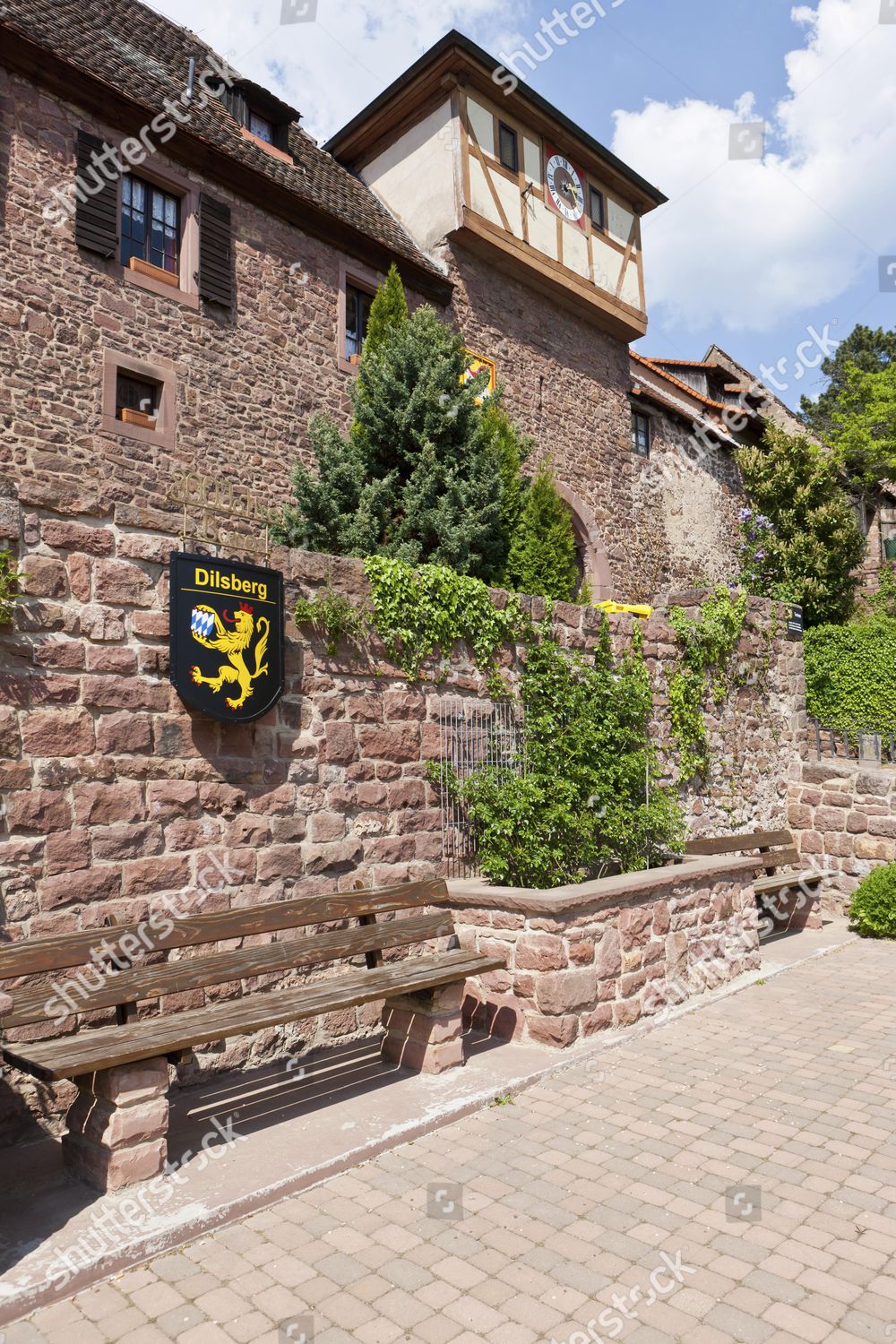Historic City Gate Dilsberg Neckargemuend Odenwald Editorial Stock ...