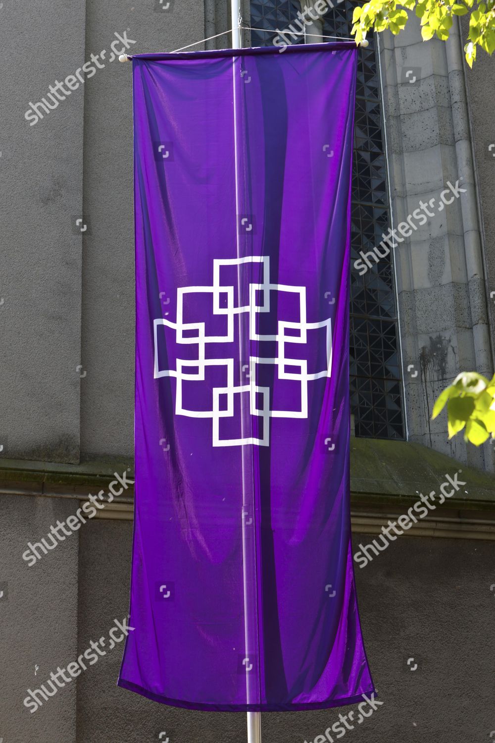 Flag Protestant Cross Design Gruenberg Hesse Editorial Stock Photo ...