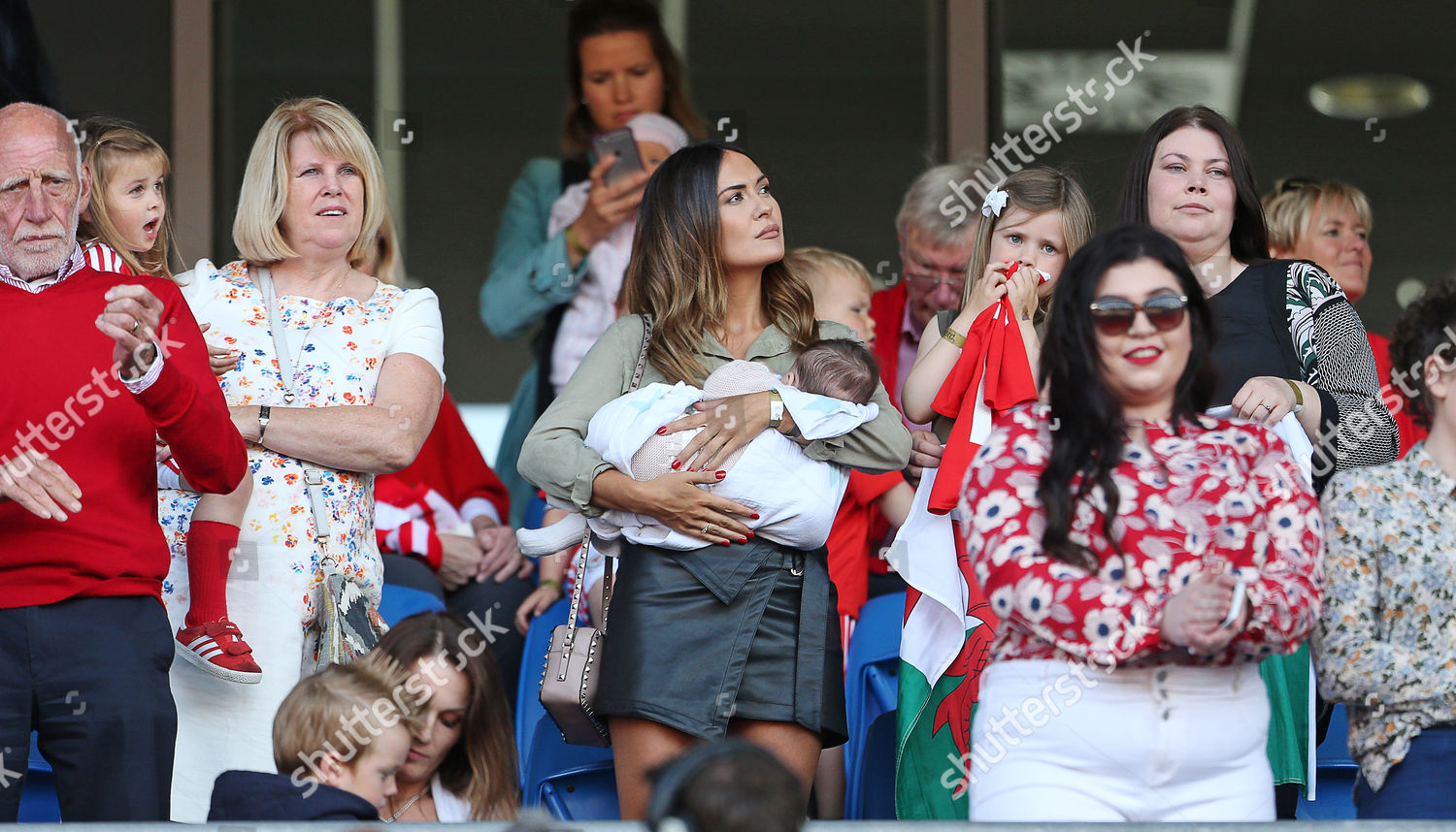 Gareth Bales Mother Debbie Holding Daughter Editorial Stock Photo ...