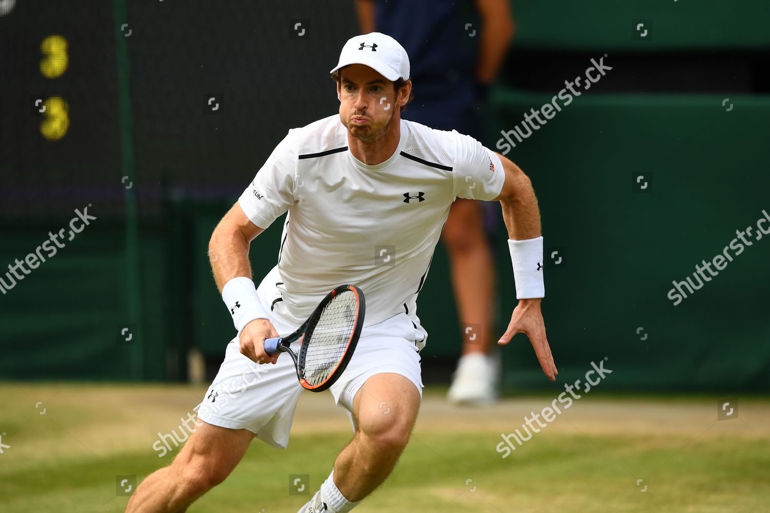 Andy Murray Action Mens Final During Editorial Stock Photo - Stock ...