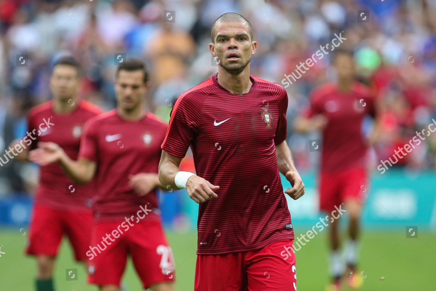 Portugal Defender Pepe Warm During Euro Editorial Stock Photo - Stock ...