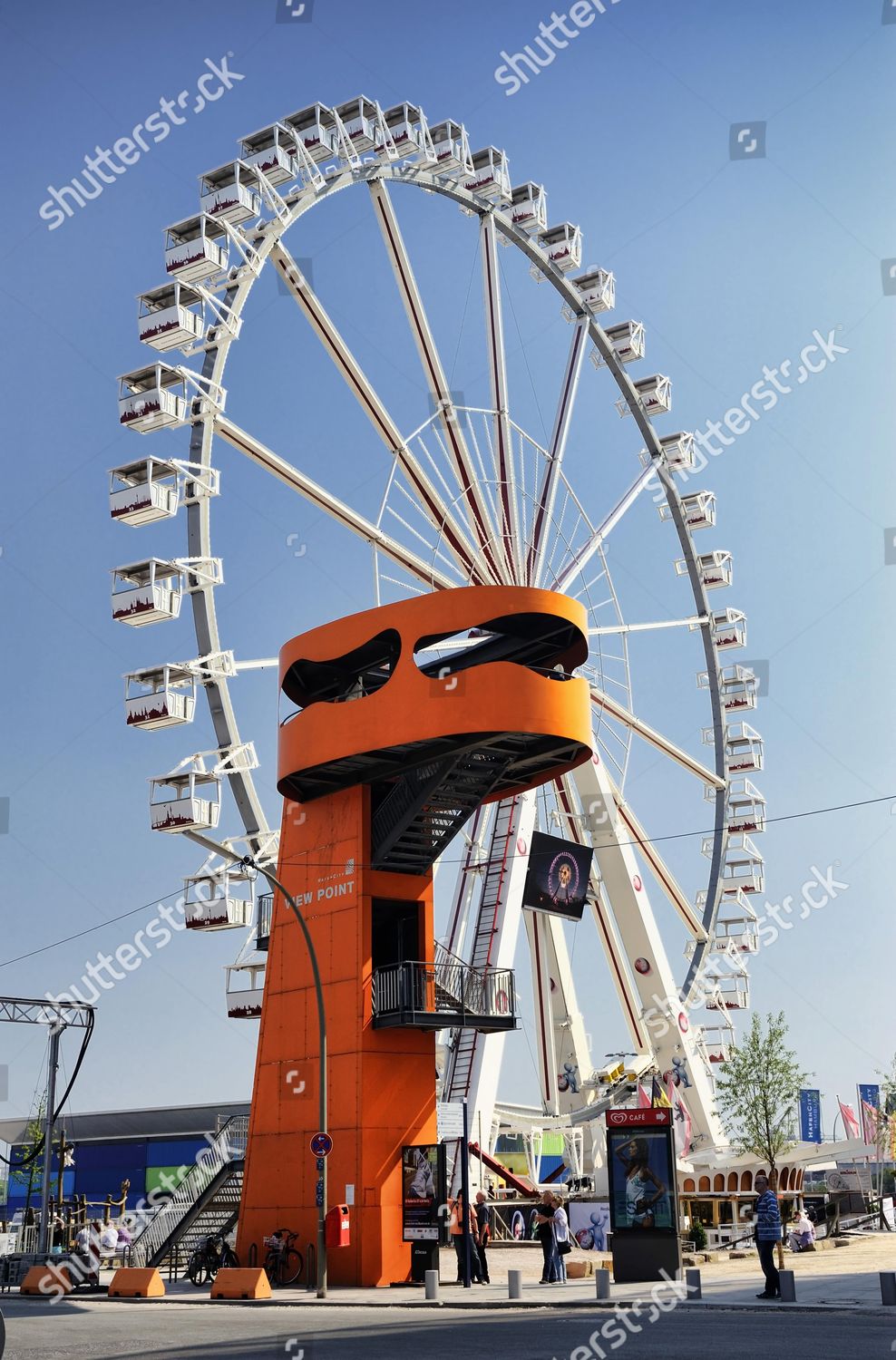 View Point Lookout Tower Ferris Wheel Editorial Stock Photo - Stock ...