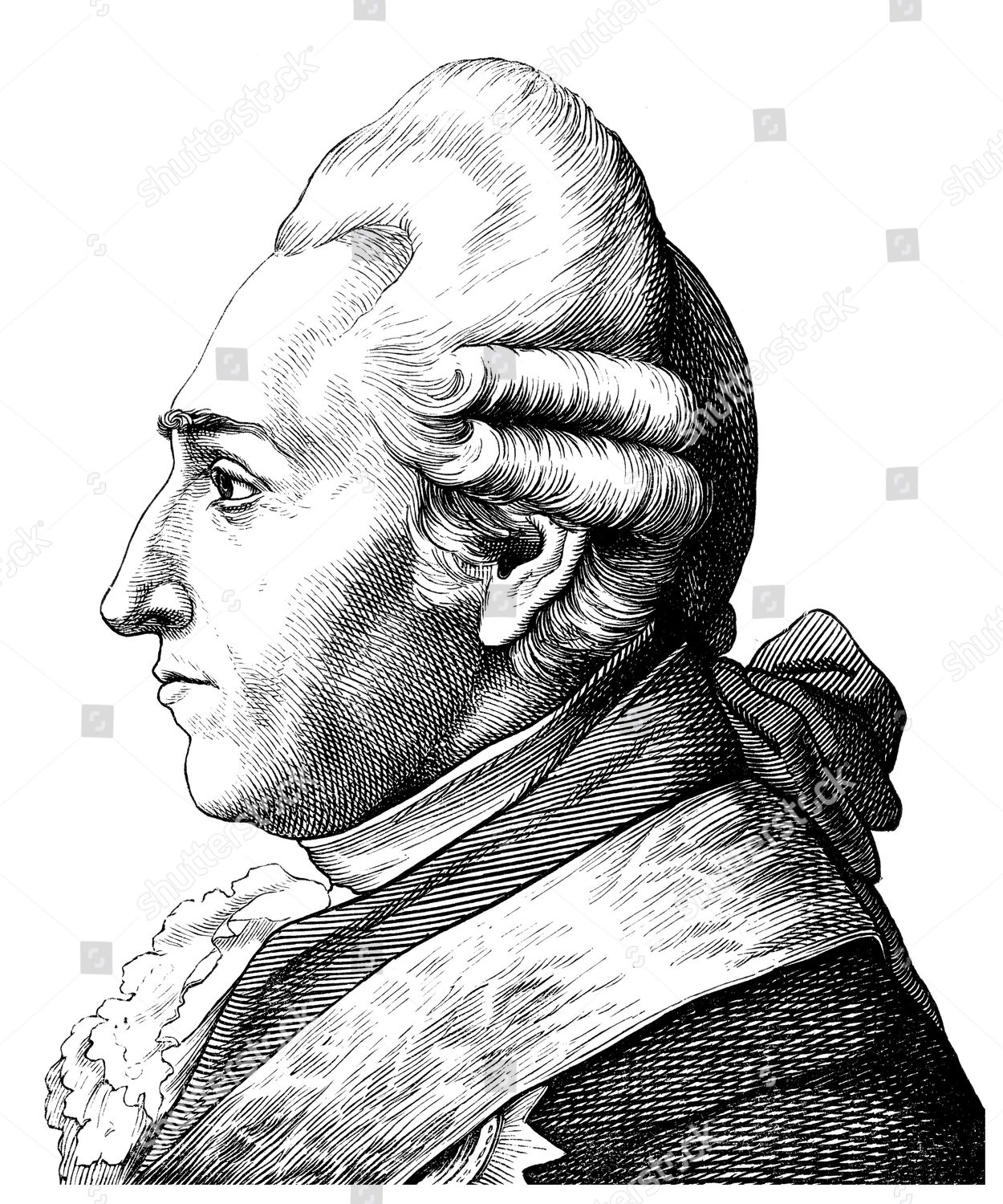 Historical Drawing 19th Century Portrait Ewald Editorial Stock Photo - Stock Image | Shutterstock