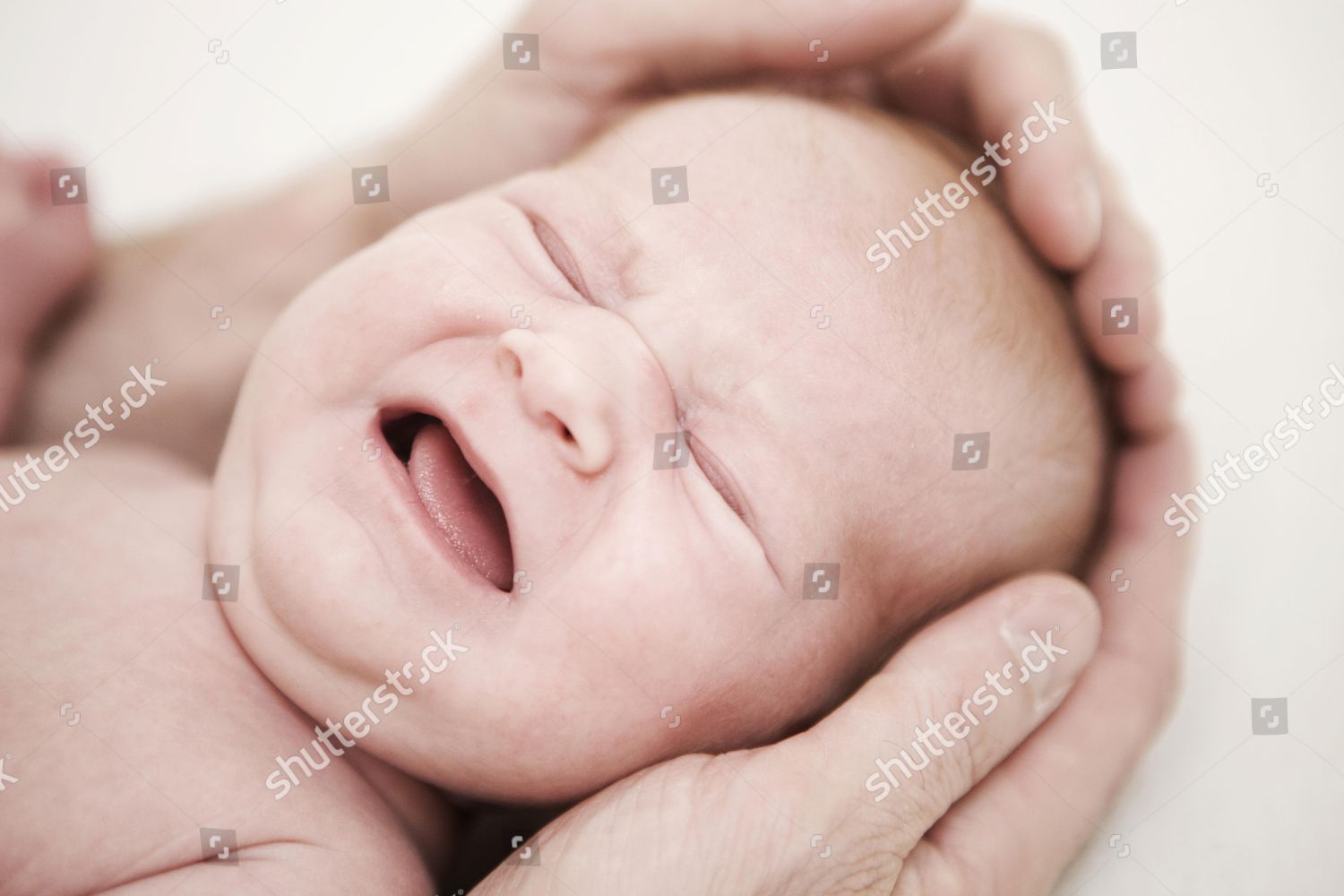 Model Released Crying Baby Portrait Head Editorial Stock Photo - Stock ...