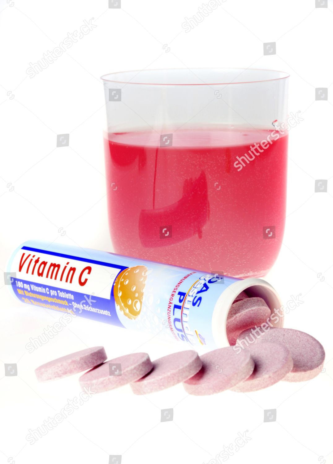 Vitamin C Fizzy Tablets Dissolved Water Editorial Stock Photo - Stock ...