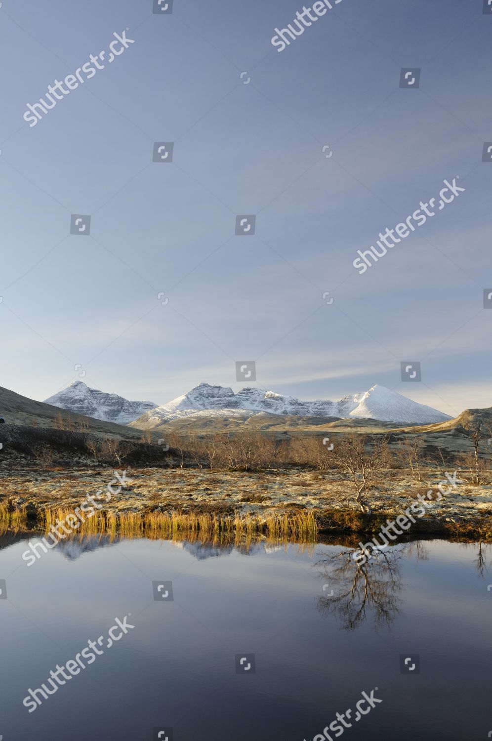 Lake Doralstjornin Mountain Landscape Rondane National Editorial Stock ...