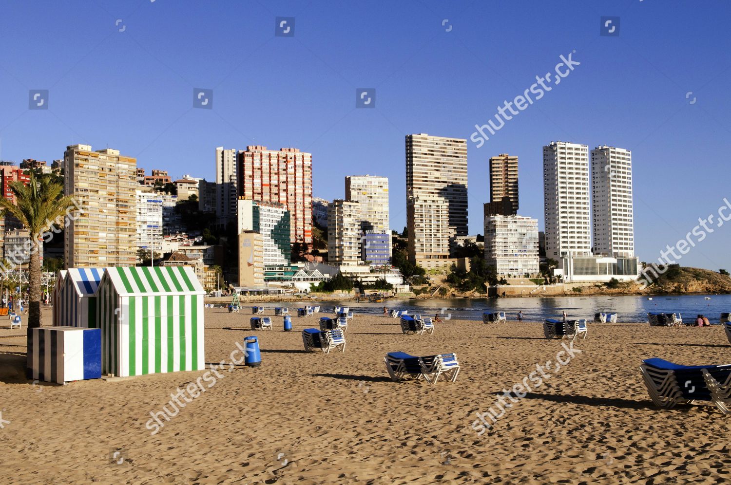 Highrise Buildings On Playa Levante Beach Editorial Stock Photo - Stock ...