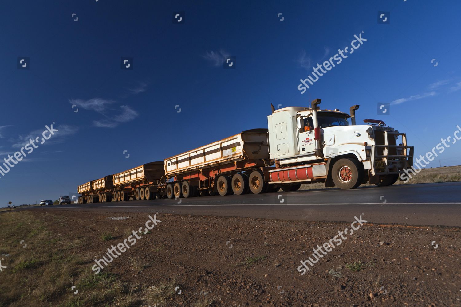 Road Train 2ab Quad On Country Editorial Stock Photo - Stock Image ...