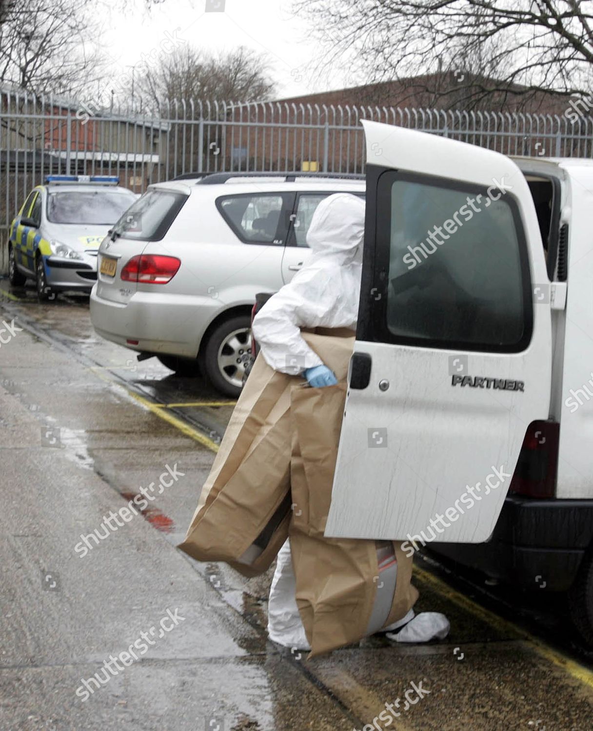 Forensic Police Officer Removes Evidence Securitas Editorial Stock ...