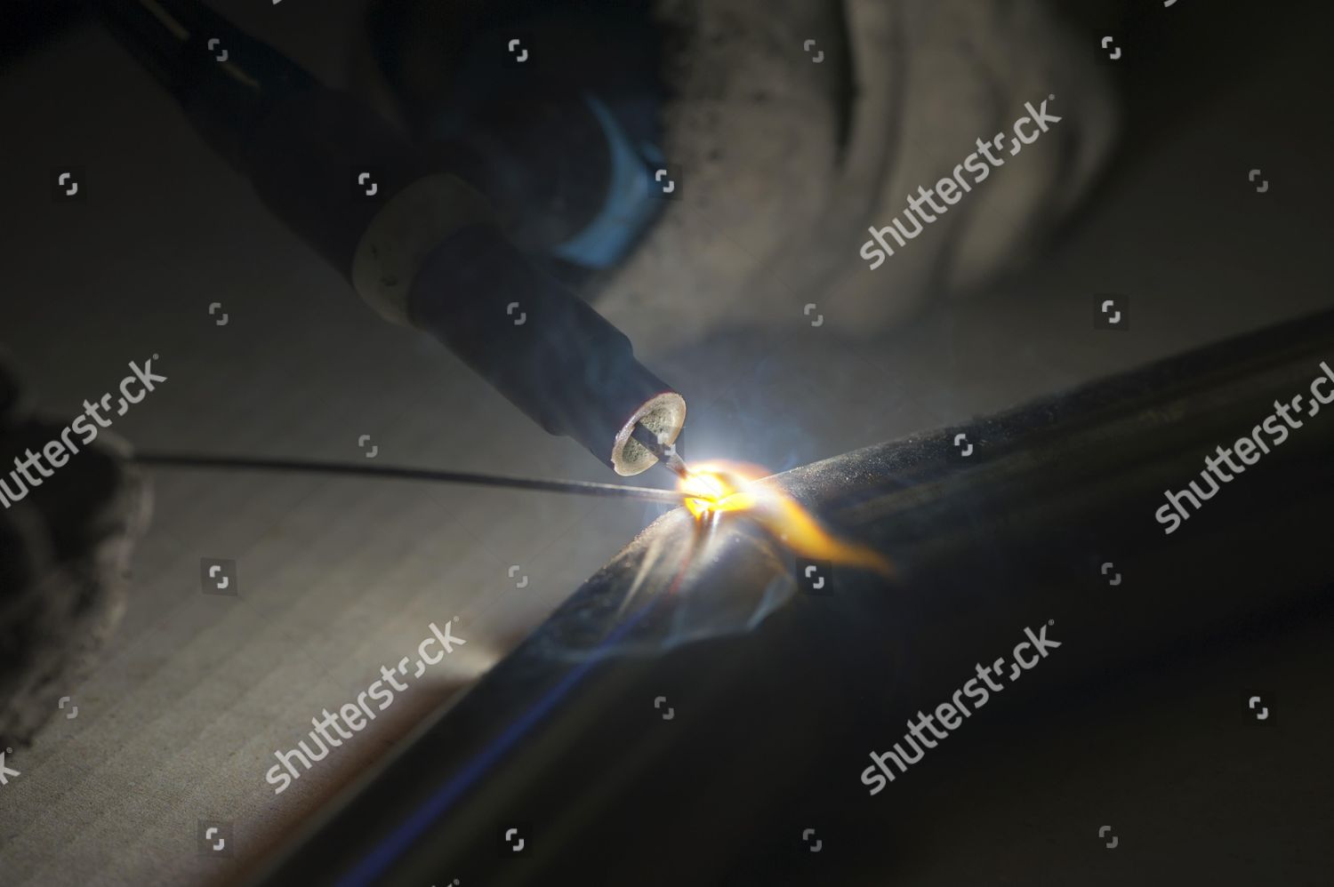 Model Released Welding Torch Flame Detail Editorial Stock Photo - Stock ...