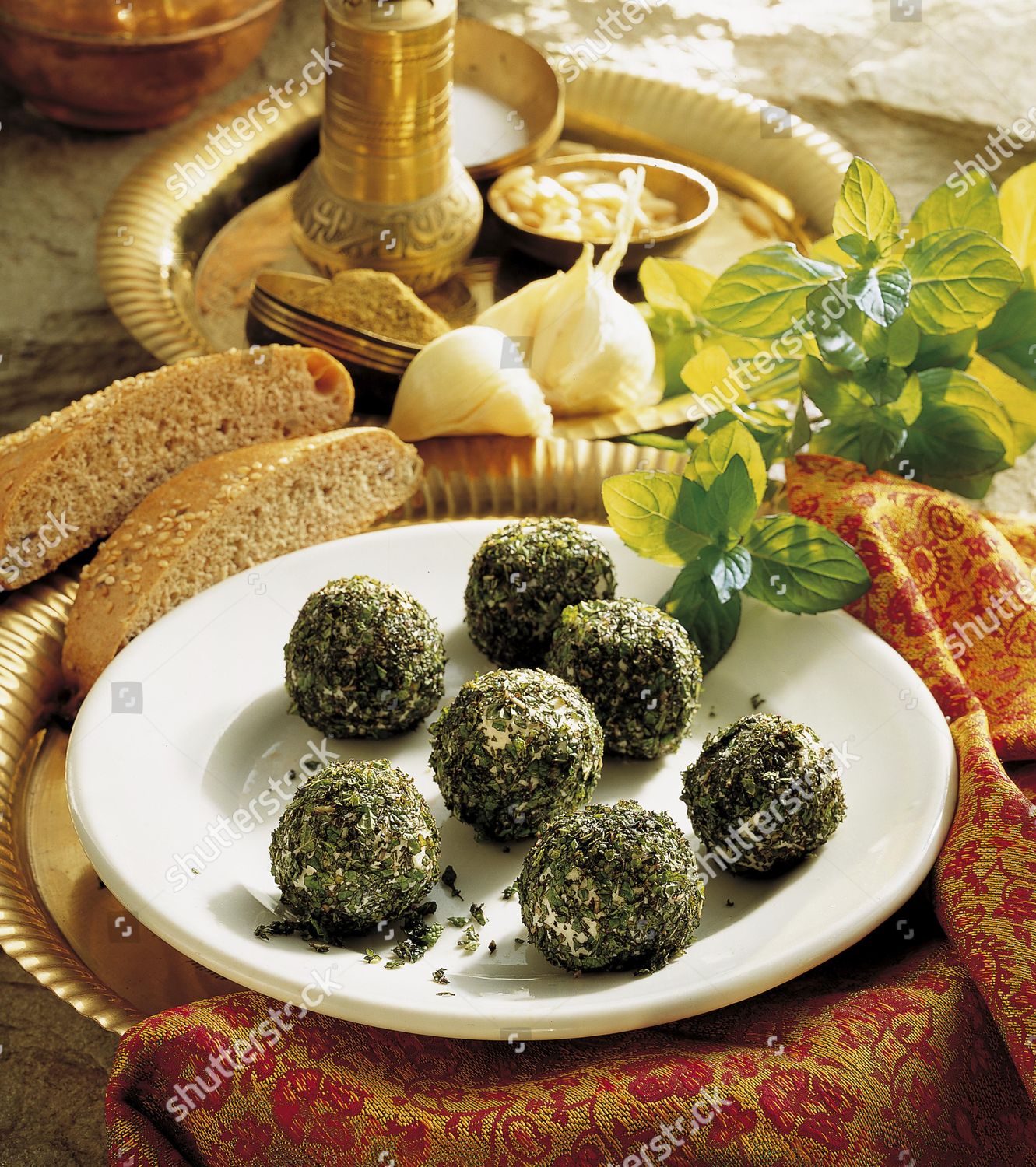 Lebanese Cheese Balls Feta Cheese Goats Editorial Stock Photo - Stock ...